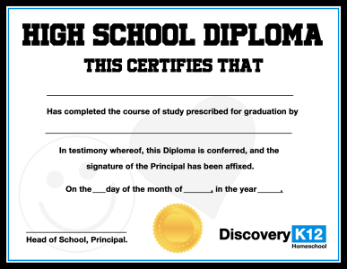 Create an Official Diploma for Your Homeschool Graduate | DK12