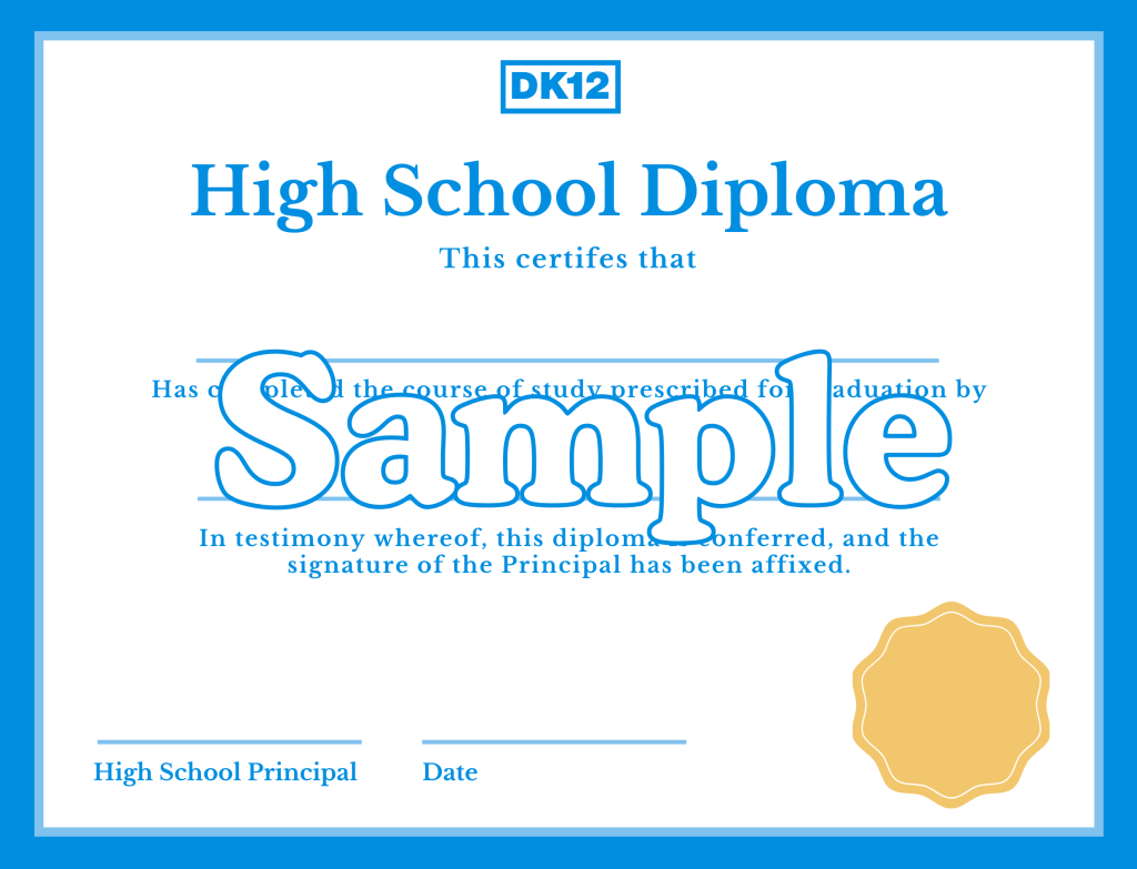 Create an Official Diploma for Your Homeschool Graduate | DK12